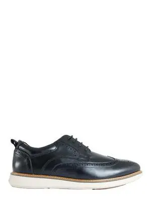 V.GAN LONDON Okra Brogue Casual Shoes - Black