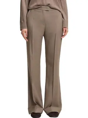 BOSS Talia Wide Leg Trousers - Walnut