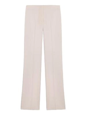 NOCTURNE High Waist Slit Hem Trousers - Ivory