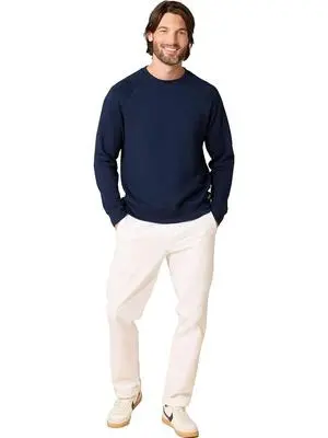SOFTIES Dreamtech Athleisure Raglan Crew Neck Pullover - Midnight