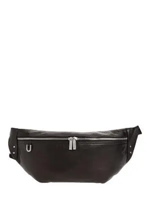 Rick Owens Calfskin Leather Belt Bag - Black