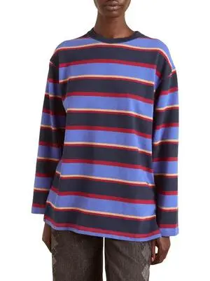 DAMSON MADDER Ali Striped Long Sleeve T-shirt - Multi