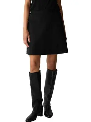 Eileen Fisher Flared Mini Skirt - Black