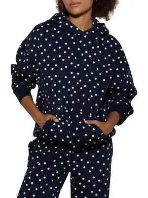 PACSUN Polka Dot Oversized Hoodie - Navy