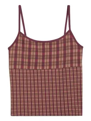 PACSUN Lottie Striped Tank Top - Brown