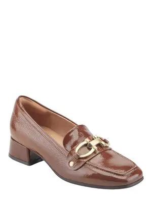 Easy Spirit Falyn Square Toe Block Heel Pumps - Medium Brown