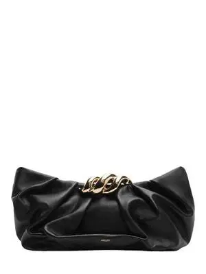 AREZZO Caitlyn Medium Leather Pouch - Black