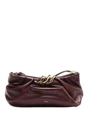 AREZZO Caitlyn Medium Leather Pouch - Fresh Ruby