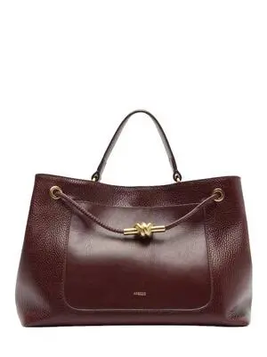 AREZZO Delphine Large Leather Shopper - Fresh Ruby