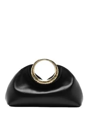 AREZZO Mia Small Leather Clutch - Black