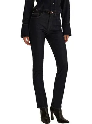 FAVORITE DAUGHTER The Valentina Super High Waist Straight Leg Jeans