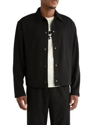 HONOR THE GIFT Nep Yarn Overshirt - Black