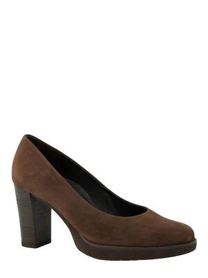Paul Green Finley Pump - Choco Suede