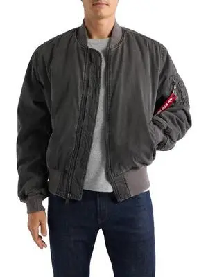 Alpha Industries Ma-1 Heritage Cotton Bomber Jacket - Black