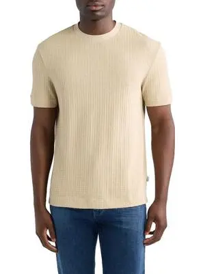BOSS Thompson Textured Cotton T-shirt - Open Beige