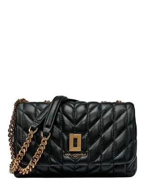 Karl Lagerfeld Paris Lafayette Small Crossbody Bag - Black/gold