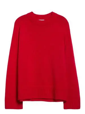 REISS Riley Wool & Cashmere Sweater Red