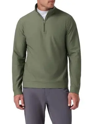 Mizzen+main Easton Quarter Zip Sweater - Olive