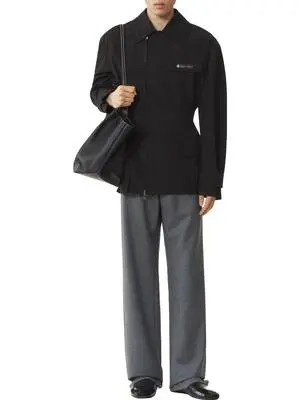 LANVIN Short Parka In Technical Cotton - Black