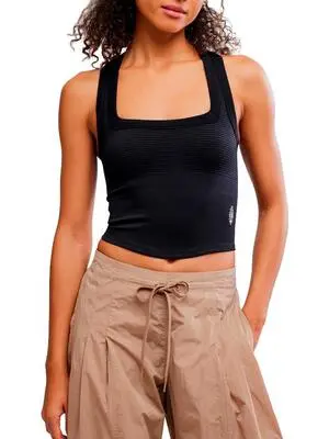 Free People New Heights Performance Cami - Black