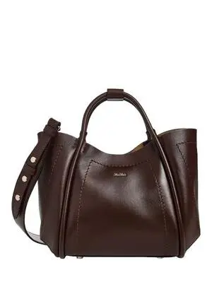 Max Mara Marin Leather Crossbody Bag - Brown