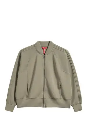 Spanx Spnax Pintuck Full Zip Track Jacket - Herb