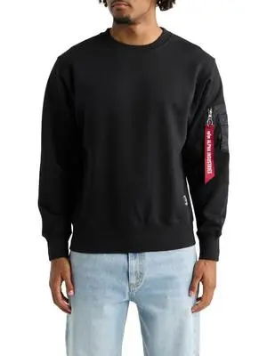 Alpha Industries Utility Pocket Sweatshirt - Black