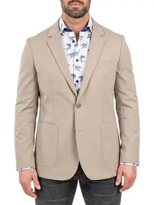 MACEOO Descartes Unconstructed Two-button Sport Coat - Beige