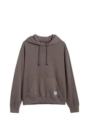 Alpha Industries Essential Cotton Hoodie With Drawstring Hood And Kangaroo Pocket - Hickory