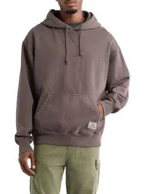 Alpha Industries Essential Cotton Hoodie With Drawstring Hood And Kangaroo Pocket - Hickory