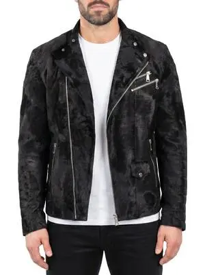 MACEOO Captain Leather Jacket - Black