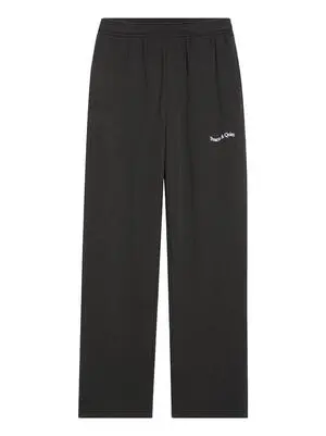 MUSEUM OF PEACE & QUIET Wordmark Waffle Stitch Pants - Black