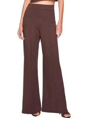 Susana Monaco High-waisted Flare Leg Pants - Java