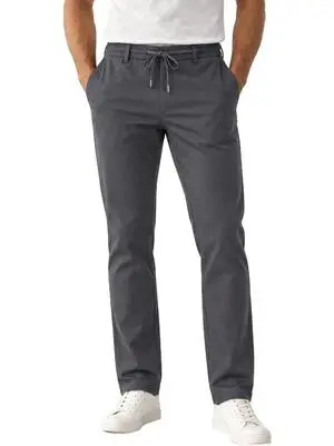 MACEOO Drawstring Waist Performance Pants - Grey
