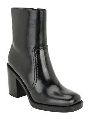 Nine West Boston Faux Leather Bootie - Blk01