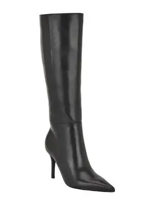 Nine West Gerty Wide Calf Knee High Boot - Black