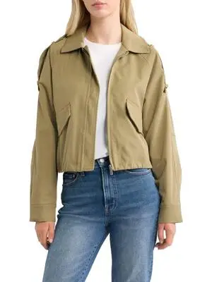 24COLOURS New Retro Utility Jacket - Olive