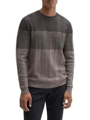 Robert Barakett Robert Barakett Chevron Wool Blend Sweater Espresso