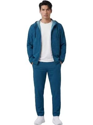 JACK ARCHER Clubhouse Range Hooded Jacket Pacific Blue