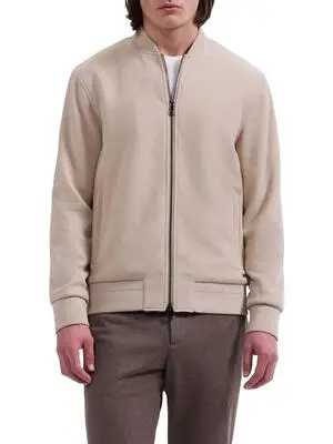 BUGATCHI Bugatchi Full Zip Knit Bomber Jacket