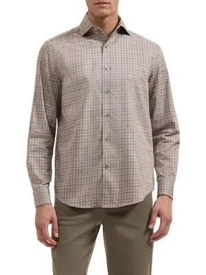 Bugatchi Alvin Cotton Button-up Shirt - Olive