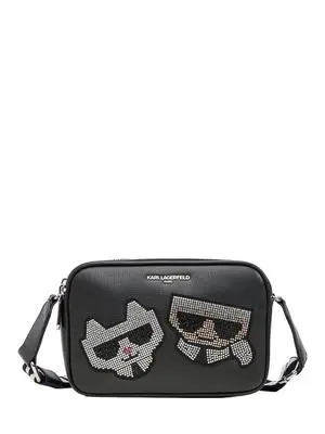 Karl Lagerfeld Paris Maybelle Crossbody Bag - Black/stone