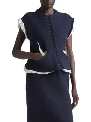 PILLINGS BY RYOTA MURAKAMI Fulling Wool Knit Vest