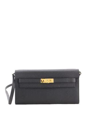 Hermès Kelly To Go Wallet Epsom - Black