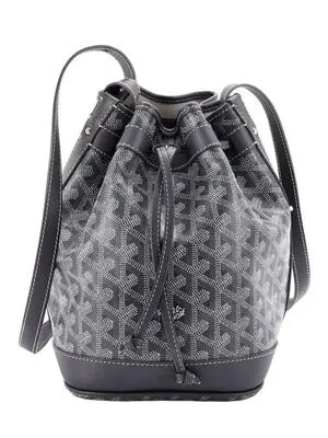 Goyard Petit Flot Bucket Bag Coated Canvas Pm - Grey