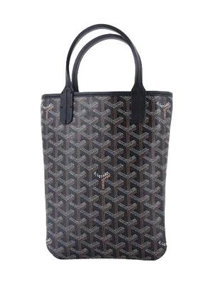 Goyard Poitiers Tote Coated Canvas Mini - Black