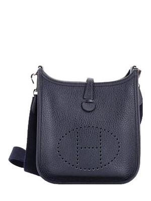 Hermès Evelyne Bag Gen Iii Clemence Tpm Blue