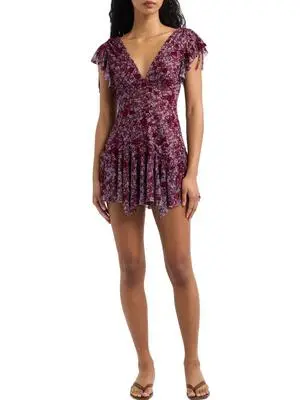 BDG URBAN OUTFITTERS Naomi Mesh Minidress - Purple