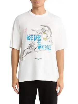 REPRESENT Enemy Graphic Tee - Flat White
