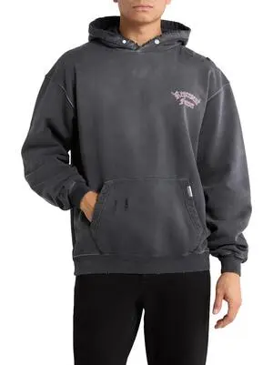 REPRESENT Duality Graphic Hoodie - Washed Black